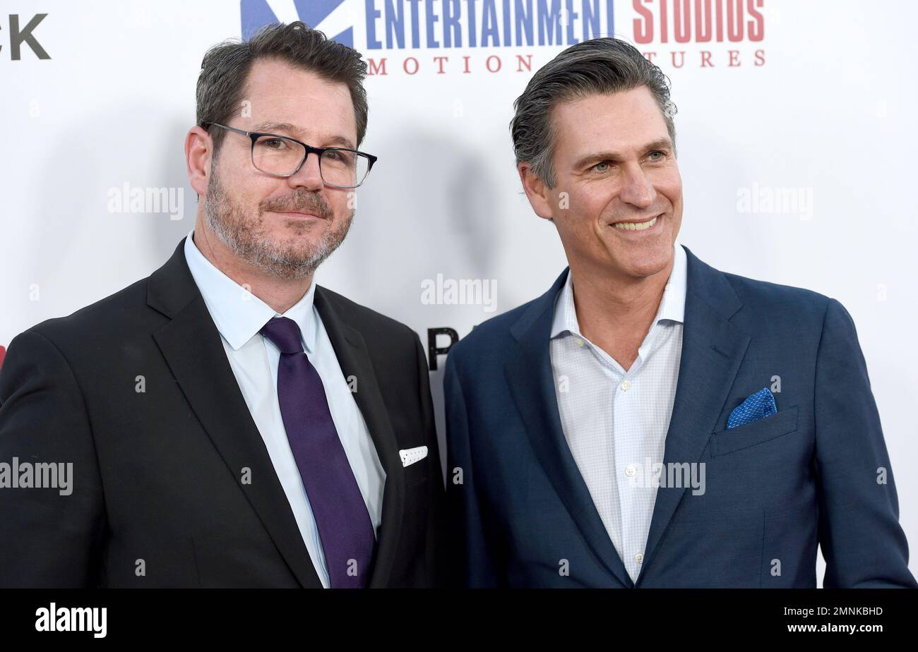 Campbell McInnes, left, and Mark Ciardi arrive at the premiere of ...