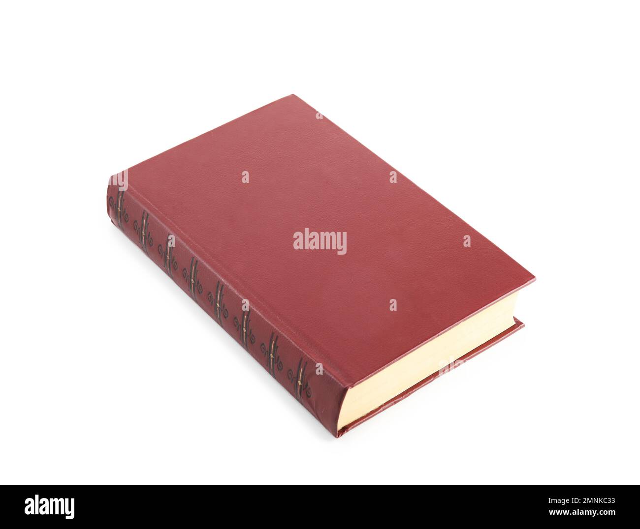 Closed color hardcover book isolated on white Stock Photo - Alamy