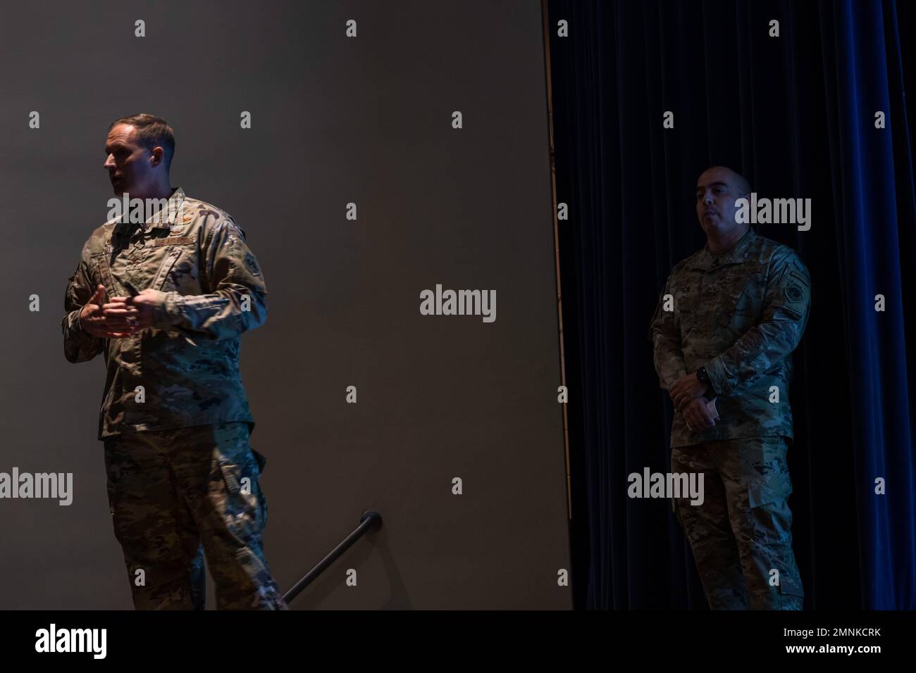Col. Lucas Teel, 4th Fighter Wing commander, and Chief Master Sgt ...