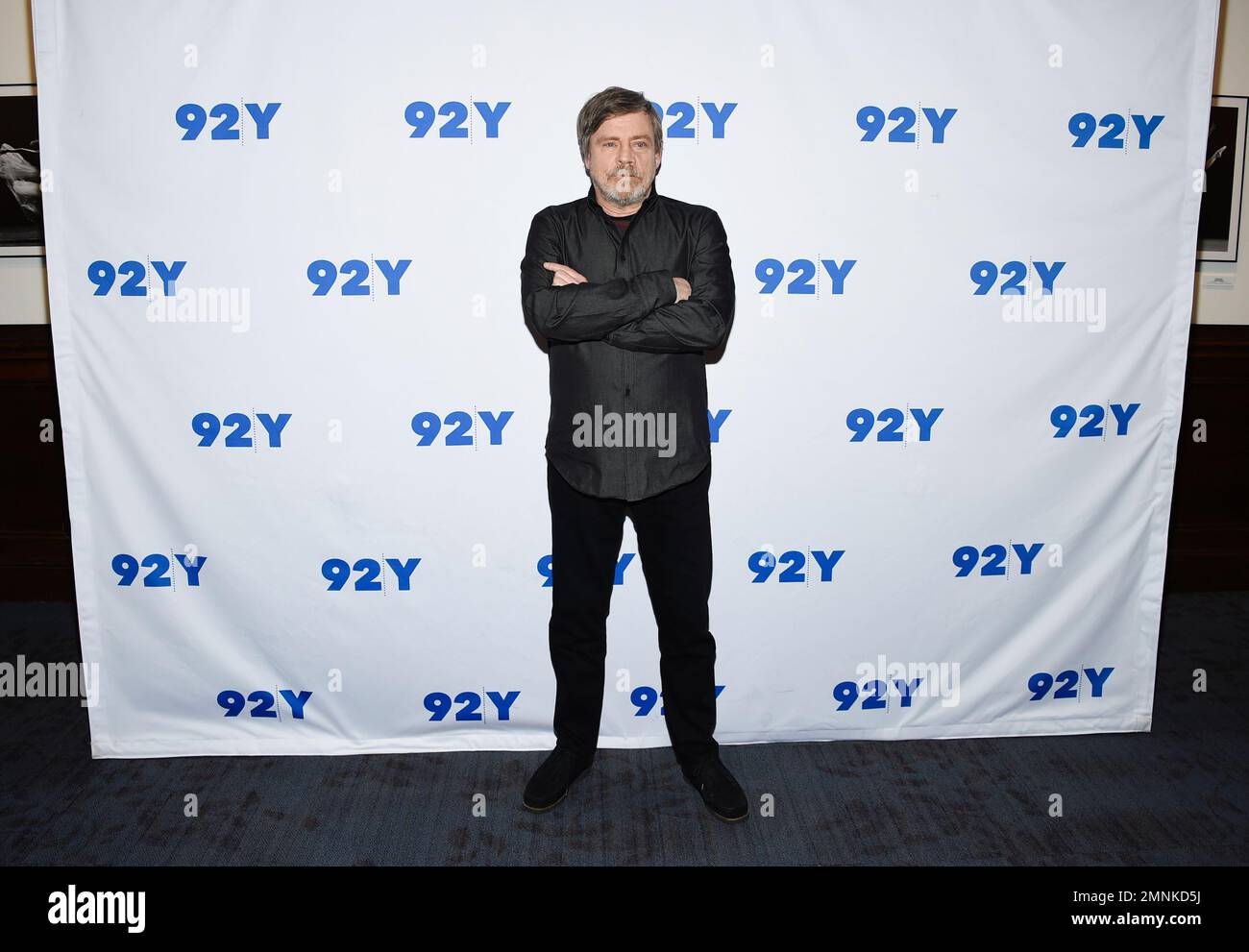 Actor Mark Hamill poses backstage before his talk with Frank Oz at 92Y ...