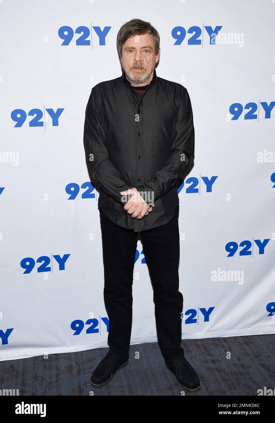 Actor Mark Hamill poses backstage before his talk with Frank Oz at 92Y ...