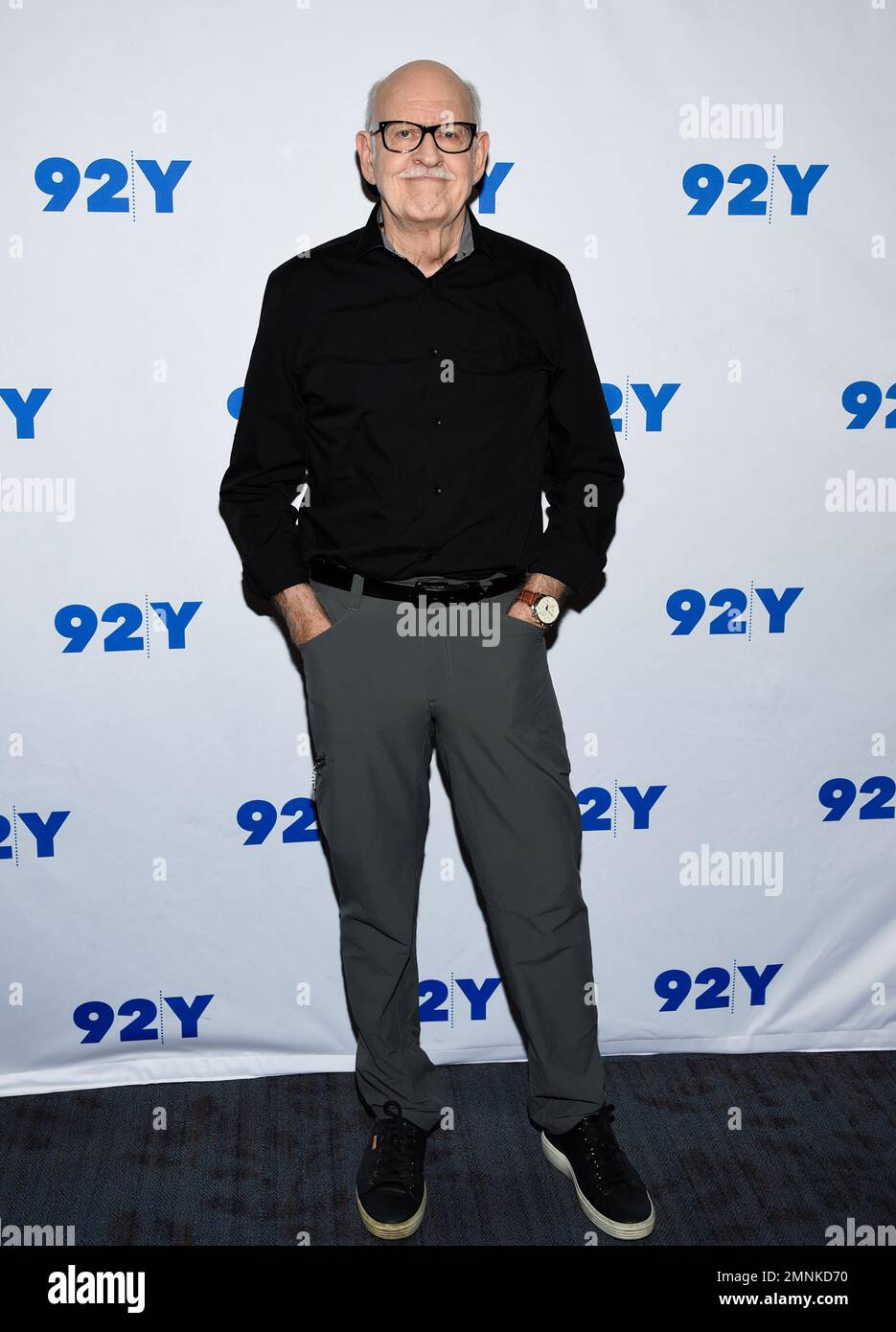 Puppeteer and actor Frank Oz poses backstage before his talk with Mark ...
