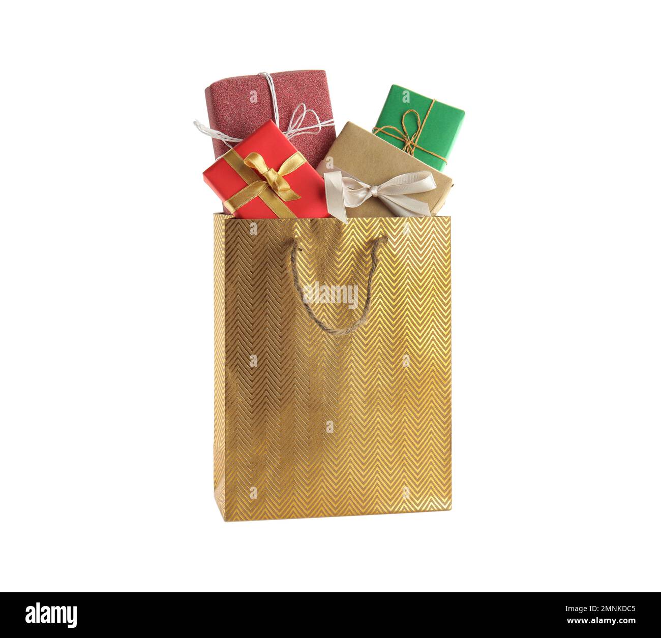 Bag of presents Cut Out Stock Images & Pictures - Alamy