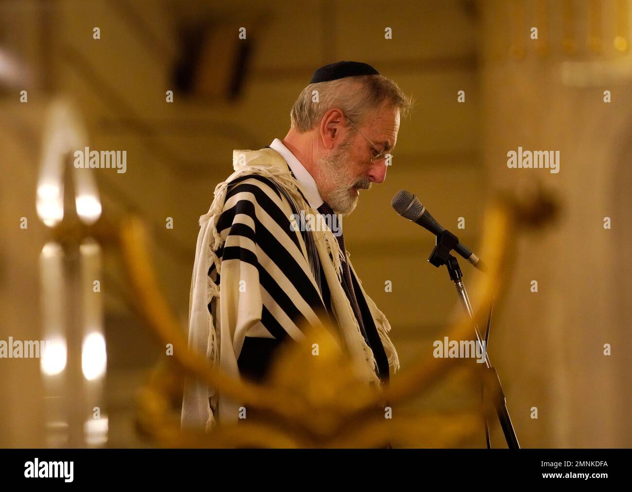 Riccardo Di Segni, Rabbi of the Grand Synagogue of Rome, speaks aT ...