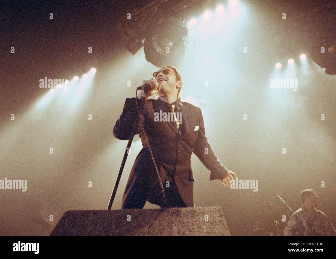 INXS lead singer Michael Hutchence performs to a sold out crowd at the ...
