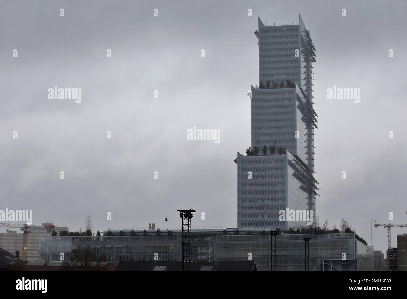 View of the Paris new courthouse, designed by Italian architect Renzo ...