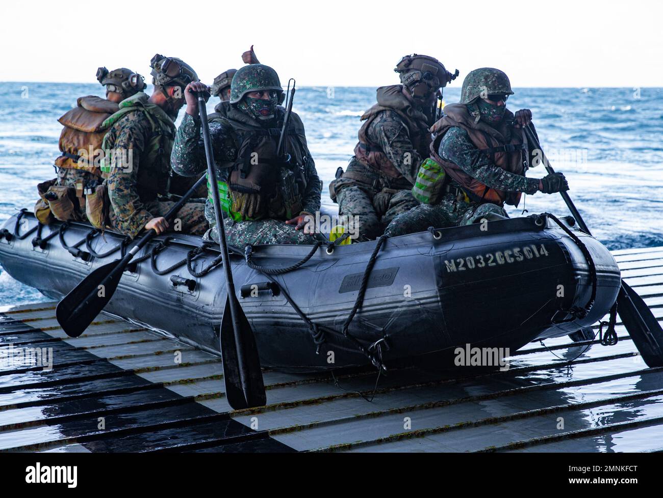 U.S. Marines with Battalion Landing Team 2/5, 31st Marine Expeditionary ...