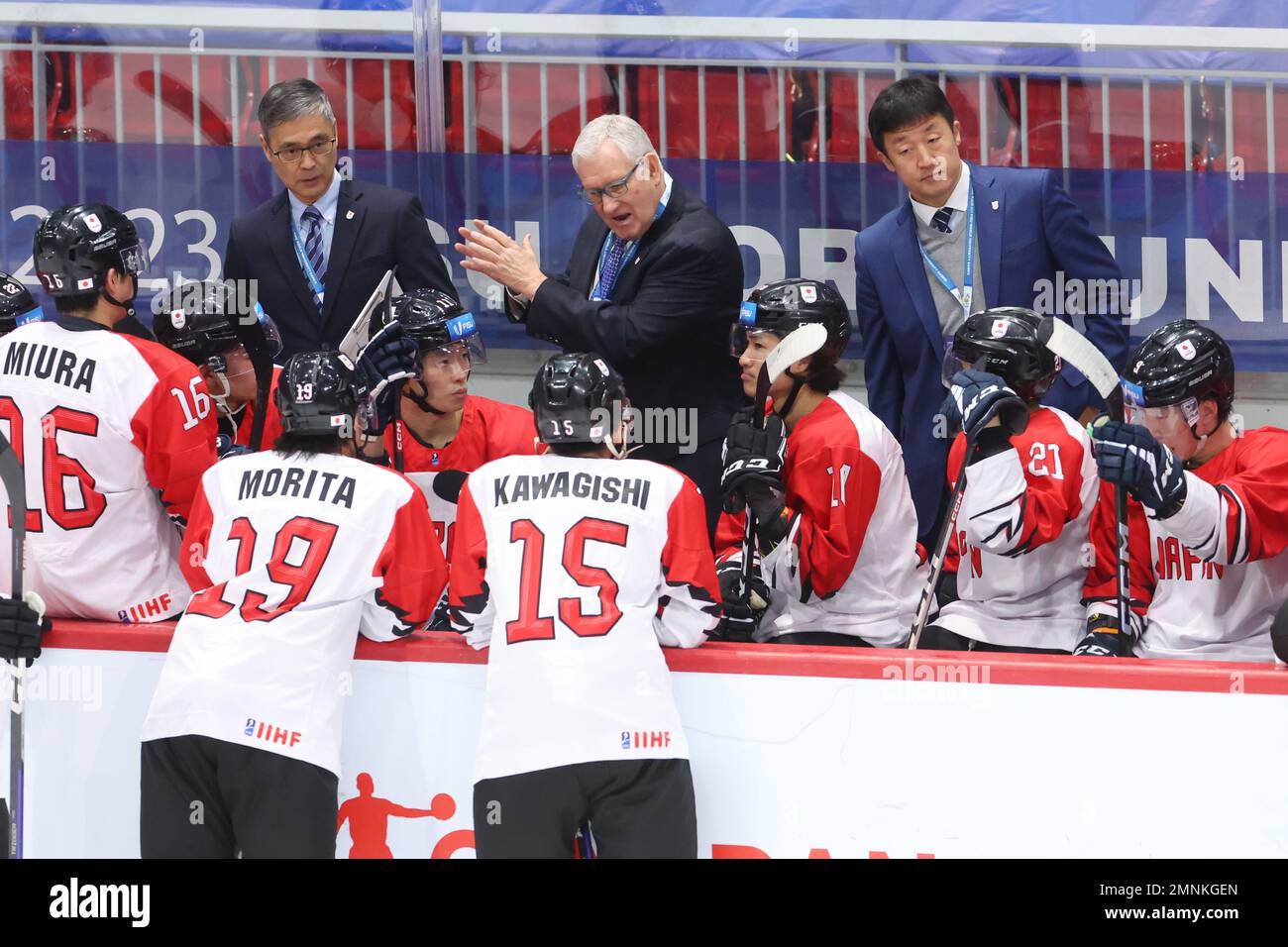 Lake Placid, NY, USA. 21st Jan, 2023. (L to R) Yuji Iwamoto, Perry ...