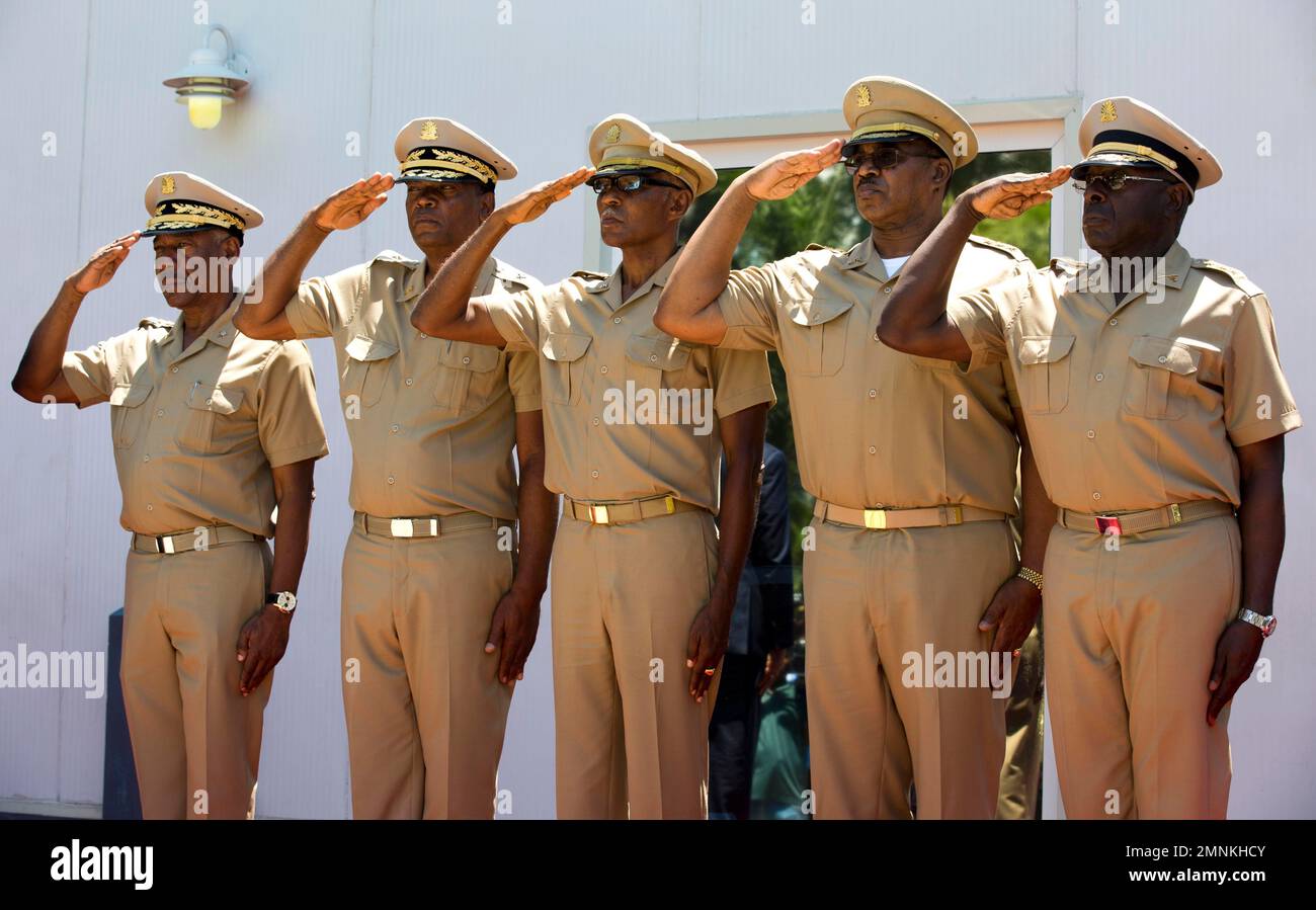 The leadership of the newly reinstated Haitian Armed Forces (FAd'h ...
