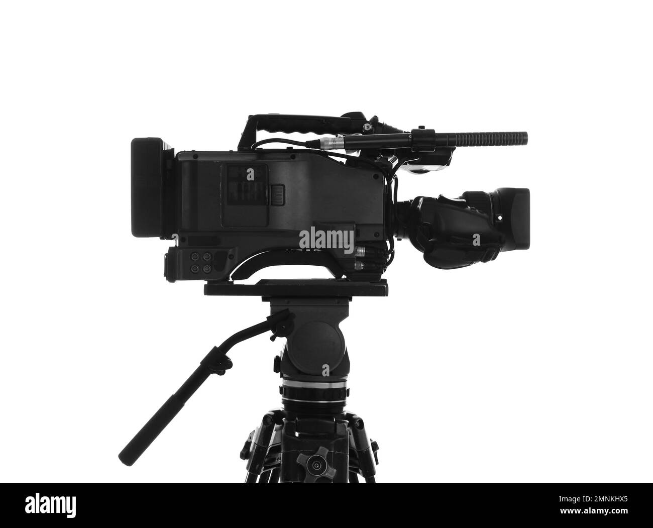 Modern professional video camera isolated on white Stock Photo - Alamy