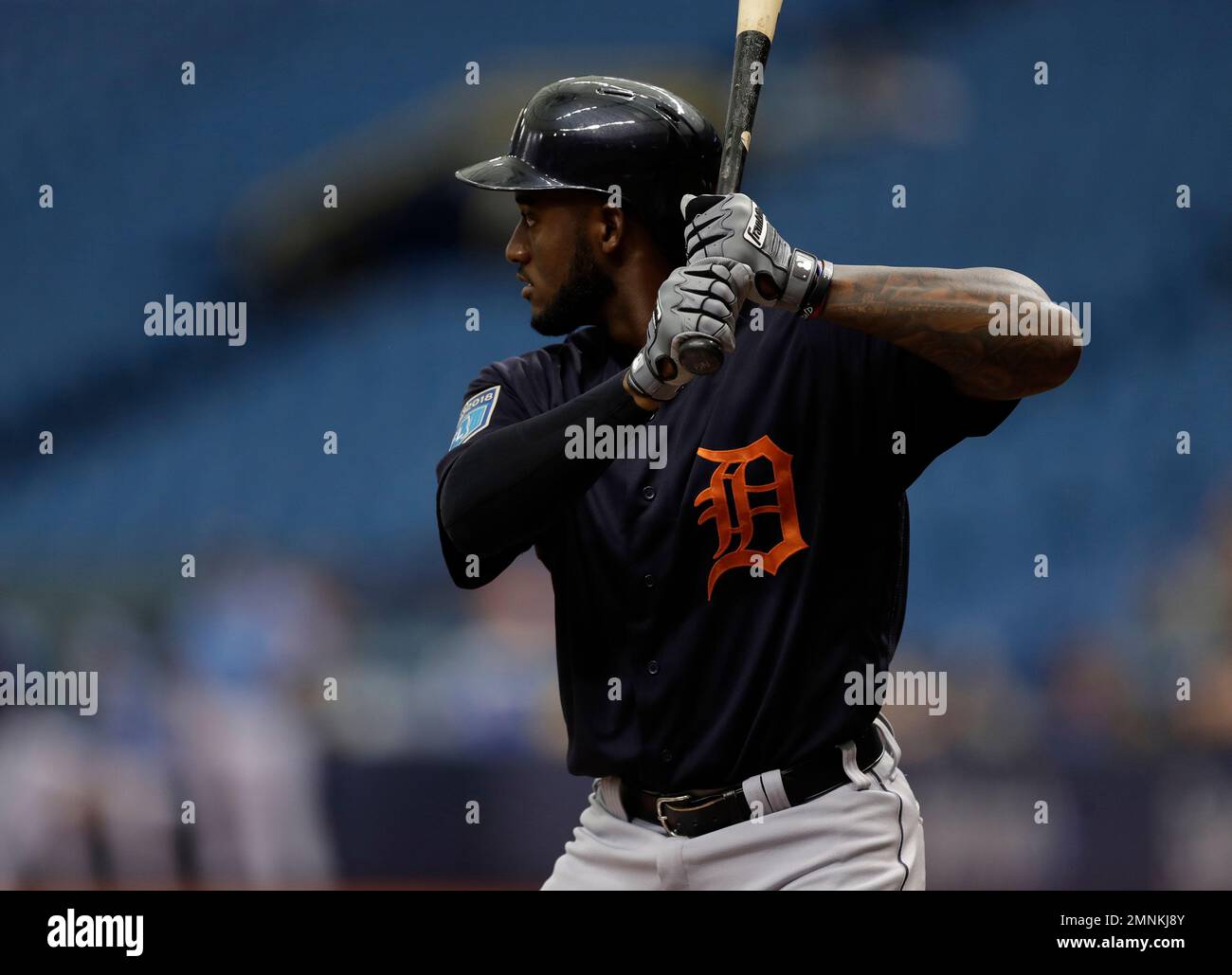 Detroit Tigers' Niko Goodrum during the first inning of a spring ...