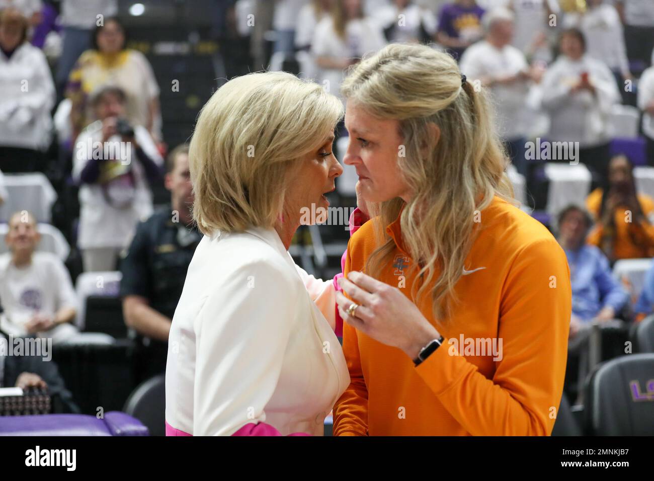 Baton Rouge, LA, USA. 30th Jan, 2023. LSU Head Coach Kim Mulkey and ...