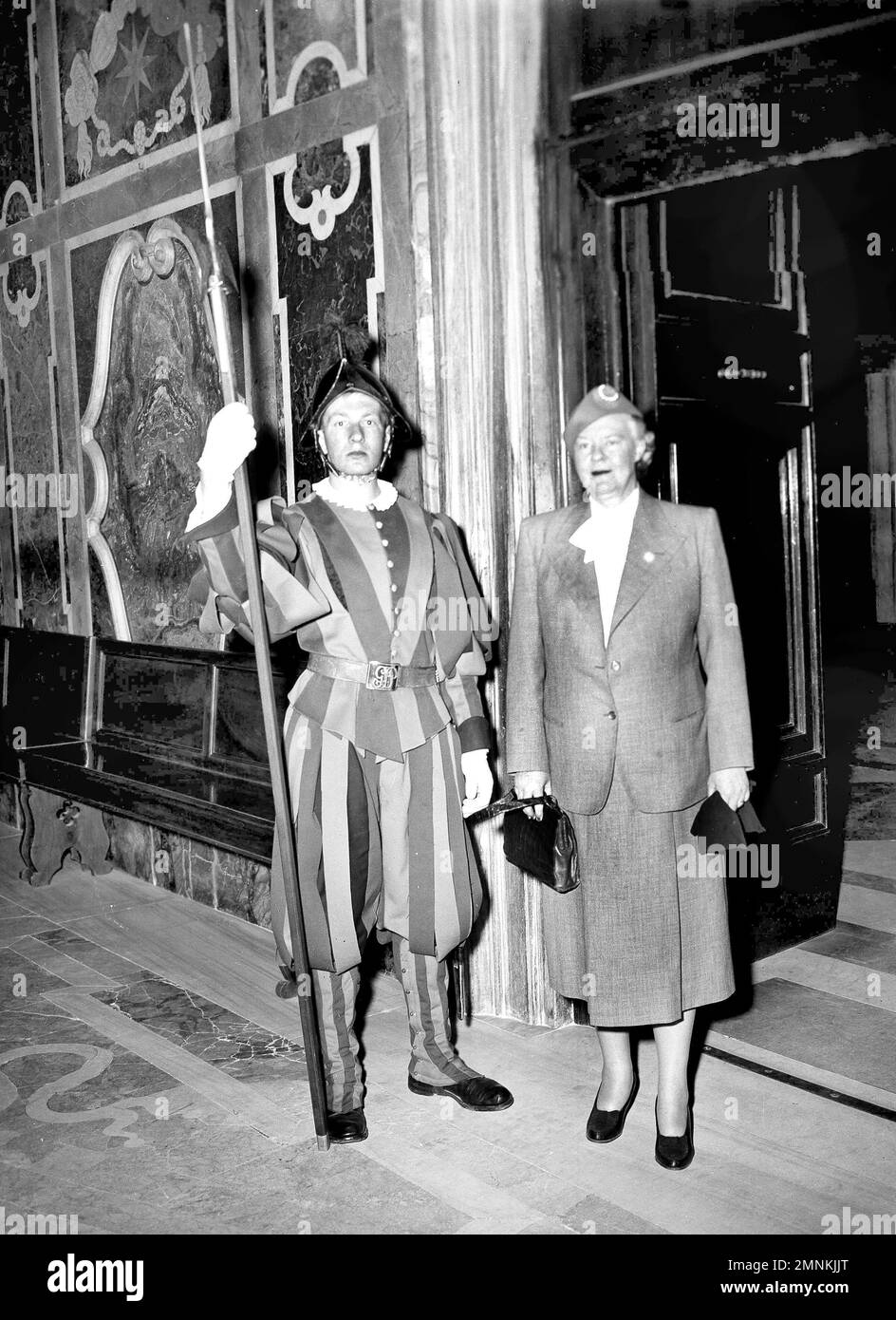 Noted American columnist Dorothy Thompson is pictured with a Swiss ...