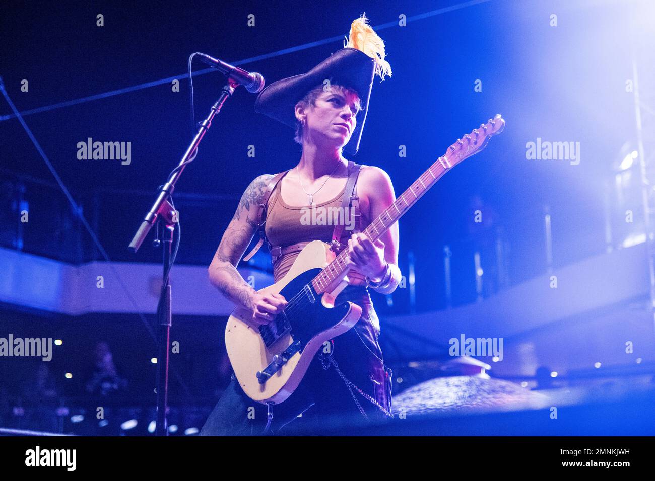 Carmen Vandenberg of BONES UK performs on board the Carnival Magic ...