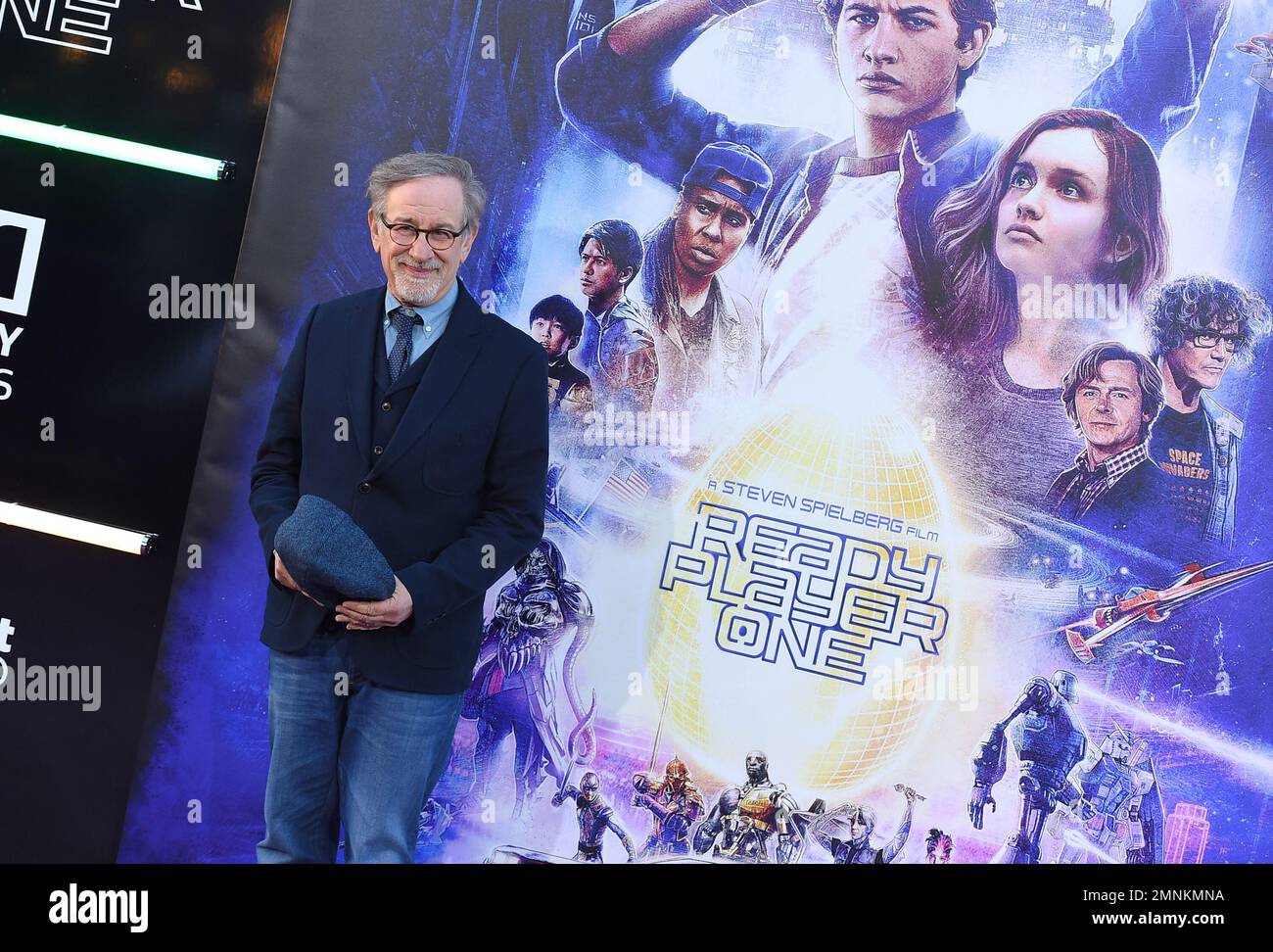 Steven Spielberg arrives at the world premiere of "Ready Player One" at ...