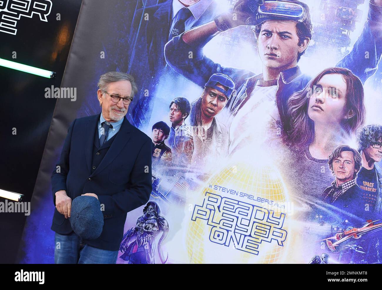 Steven Spielberg arrives at the world premiere of "Ready Player One" at ...