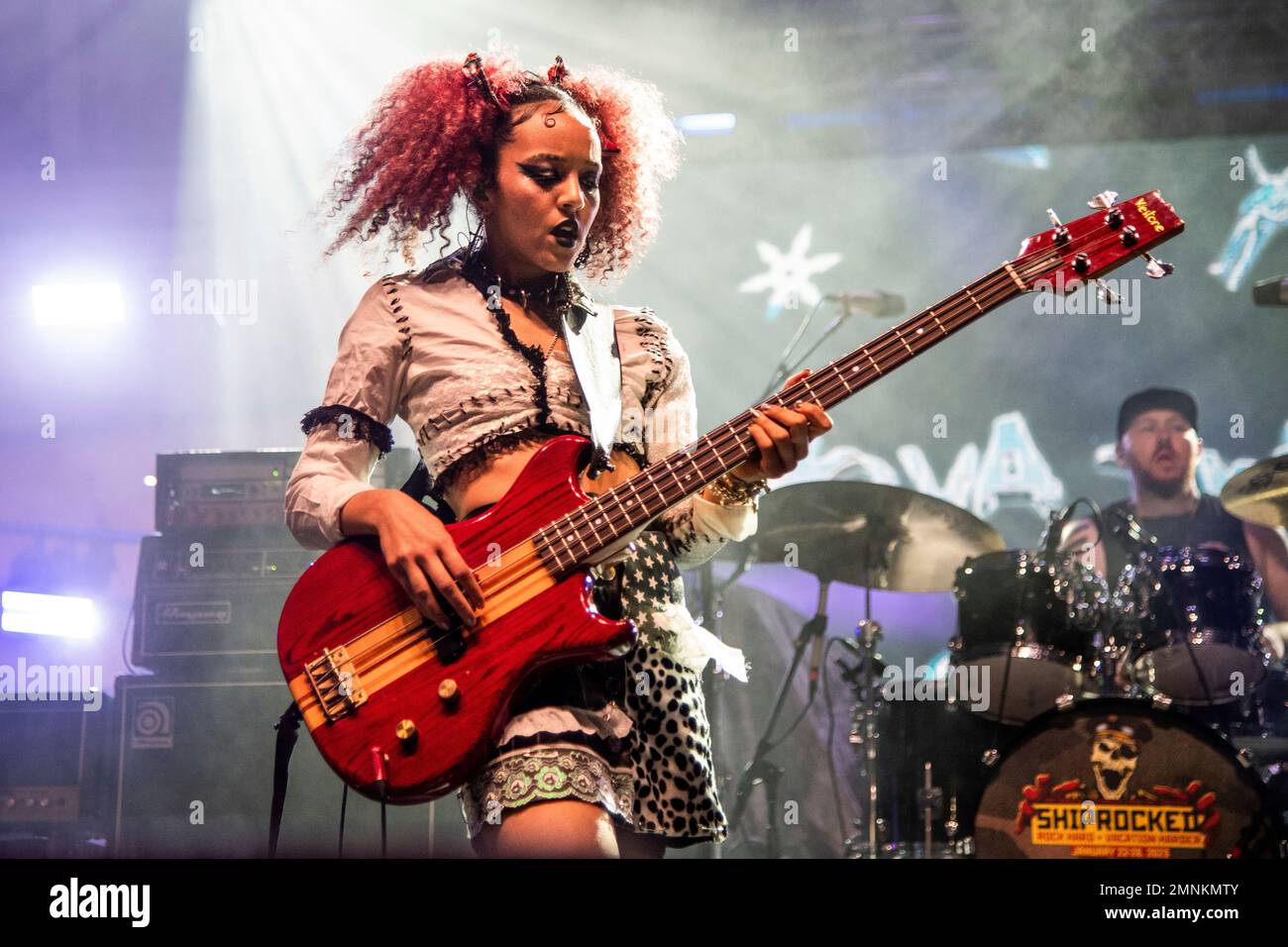 Georgia South of Nova Twins performs on board the Carnival Magic during ...