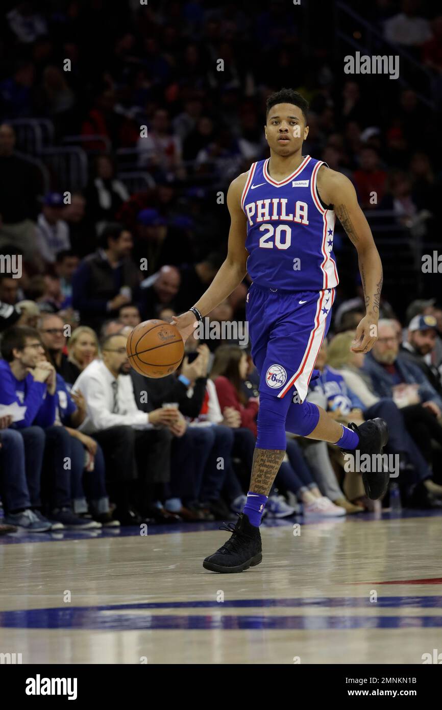 Philadelphia 76ers' Markelle Fultz in action during an NBA basketball ...