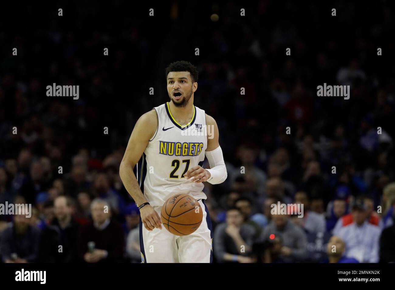 Denver Nuggets' Jamal Murray in action during an NBA basketball game ...