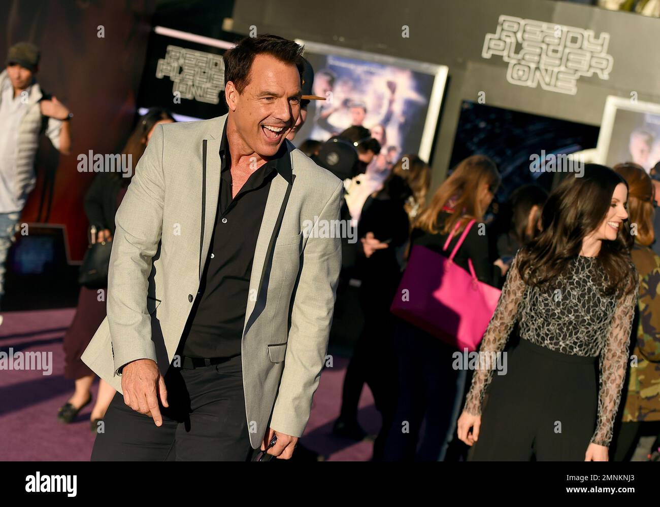 Mark Steines arrives at the world premiere of "Ready Player One" at the ...