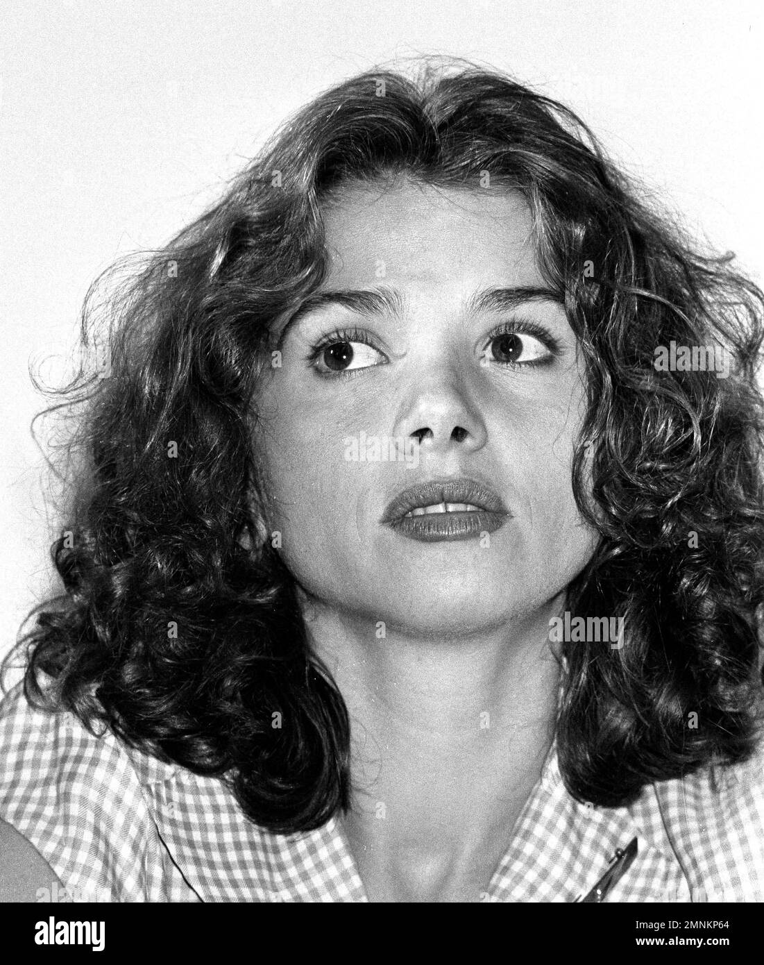 Spanish actress Victoria Abril is shown during a press conference at ...