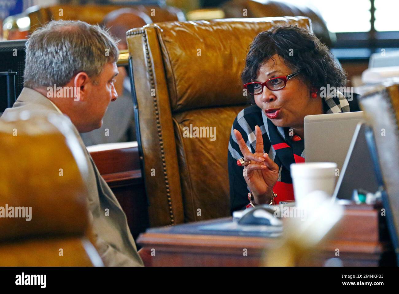 Senate Finance Committee Chairman Joey Fillingane, R-Sumrall, left ...