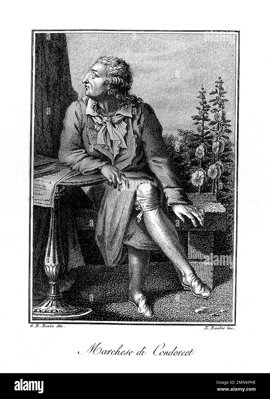 1794 ca. FRANCE : The celebrated french NICOLAS DE CONDORCET ( 1743 ...