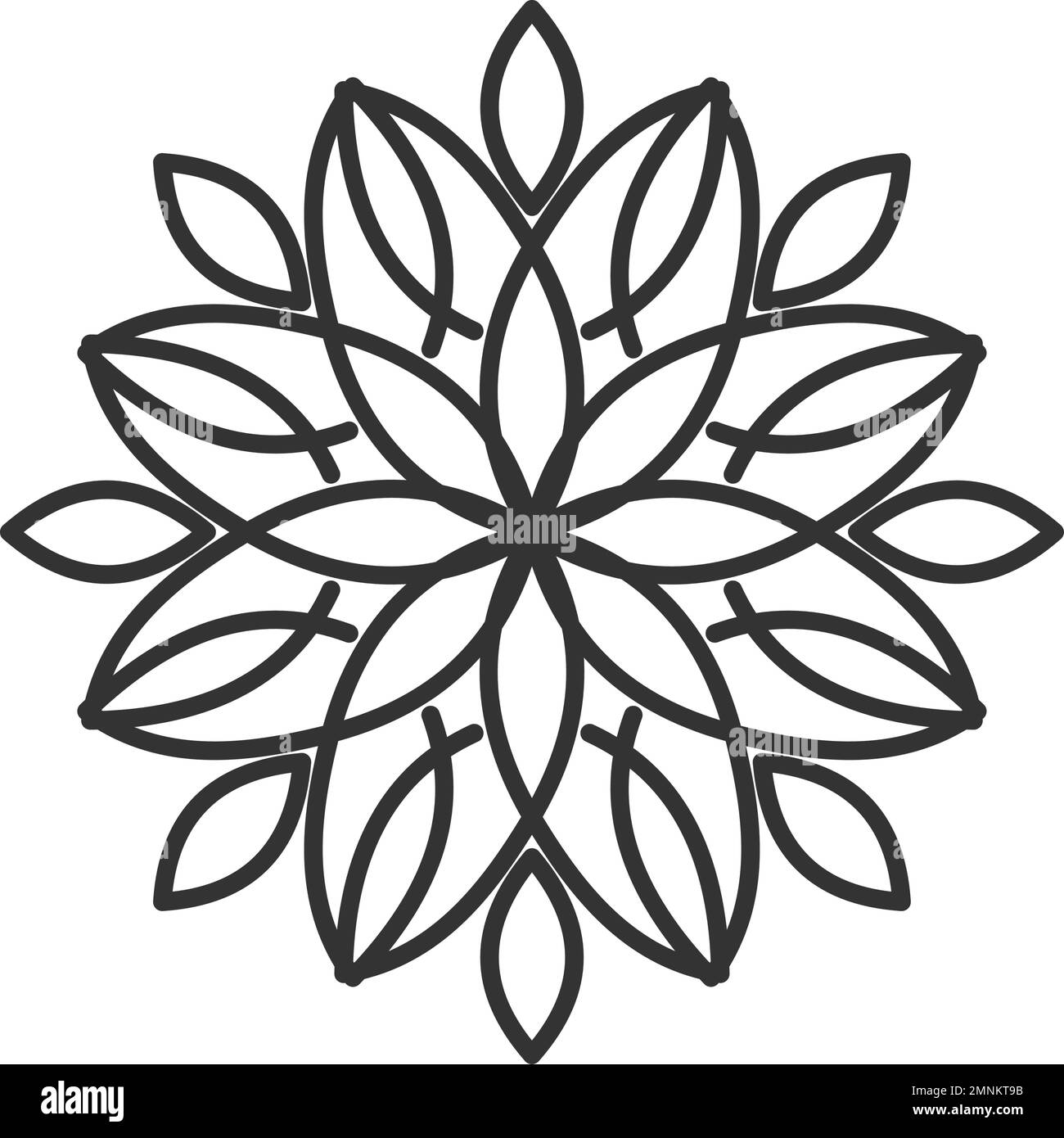 Floral ornament logo template Icon Illustration Brand Identity.Isolated ... Floral ornament logo template Icon Illustration Brand Identity.Isolated ...