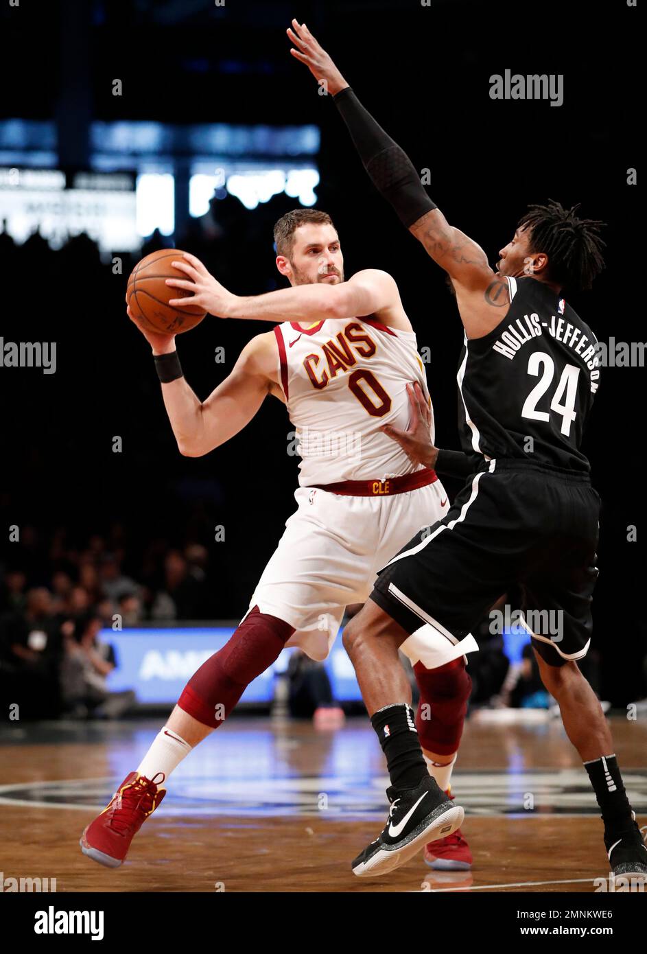 Brooklyn Nets forward Rondae Hollis-Jefferson (24) defends Cleveland ...