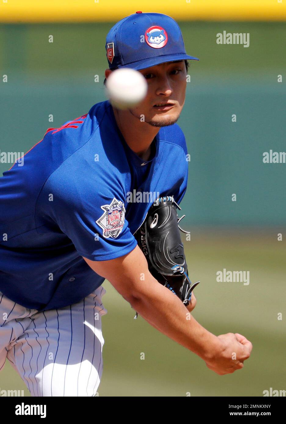 FILE - In this March 6, 2018, file photo, Chicago Cubs pitcher Yu ...