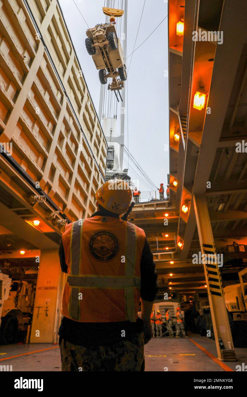 U.S. Navy Boatswain’s Mate 1st Class Christopher Pettit, with Guam ...