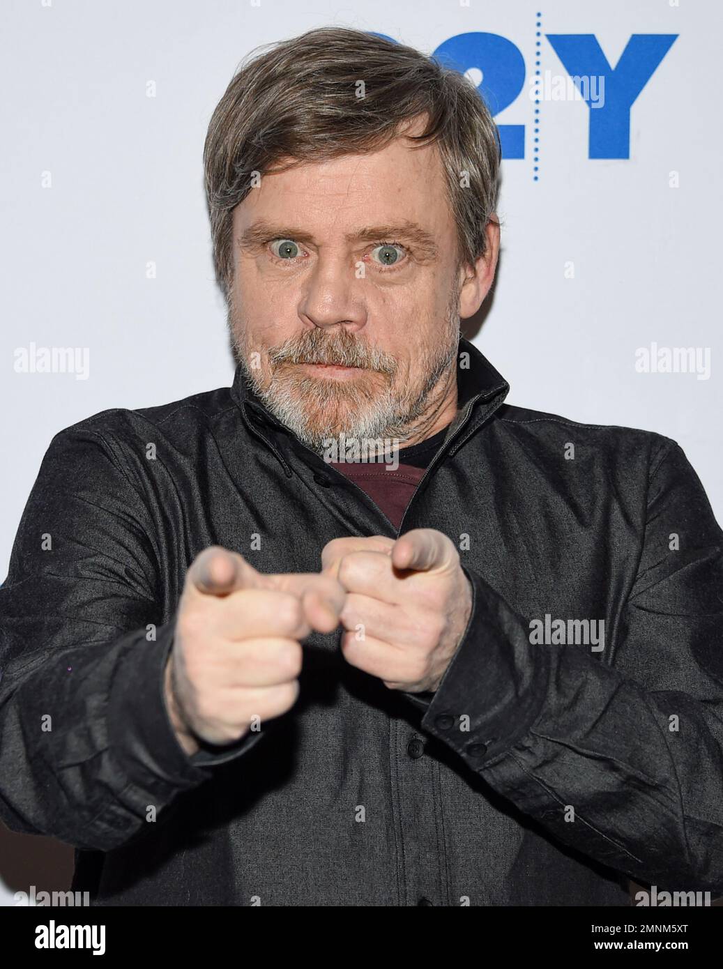Actor Mark Hamill poses backstage before his talk with Frank Oz at 92Y ...