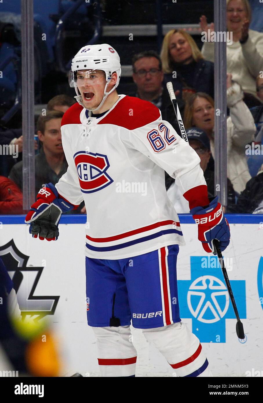 Montreal Canadiens forward Artturi Lehkonen (62) celebrates his goal ...
