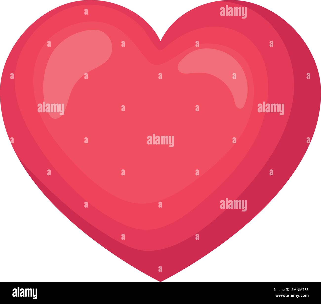 bright red heart Stock Vector Image & Art - Alamy
