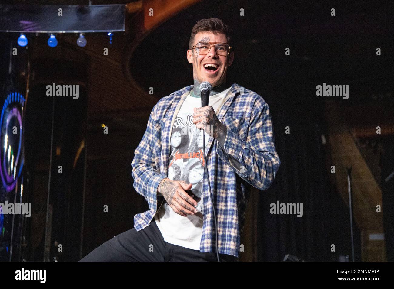 Shayne Smith performs on board the Carnival Magic during day five of ...