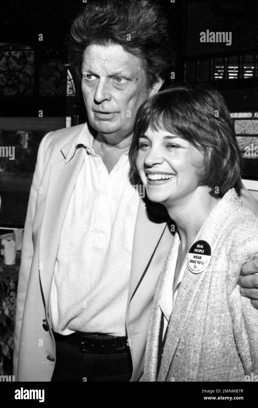 **FILE PHOTO** Cindy Williams Has Passed Away. Cleveland Amory and Cindy Williams Circa 1980's ...