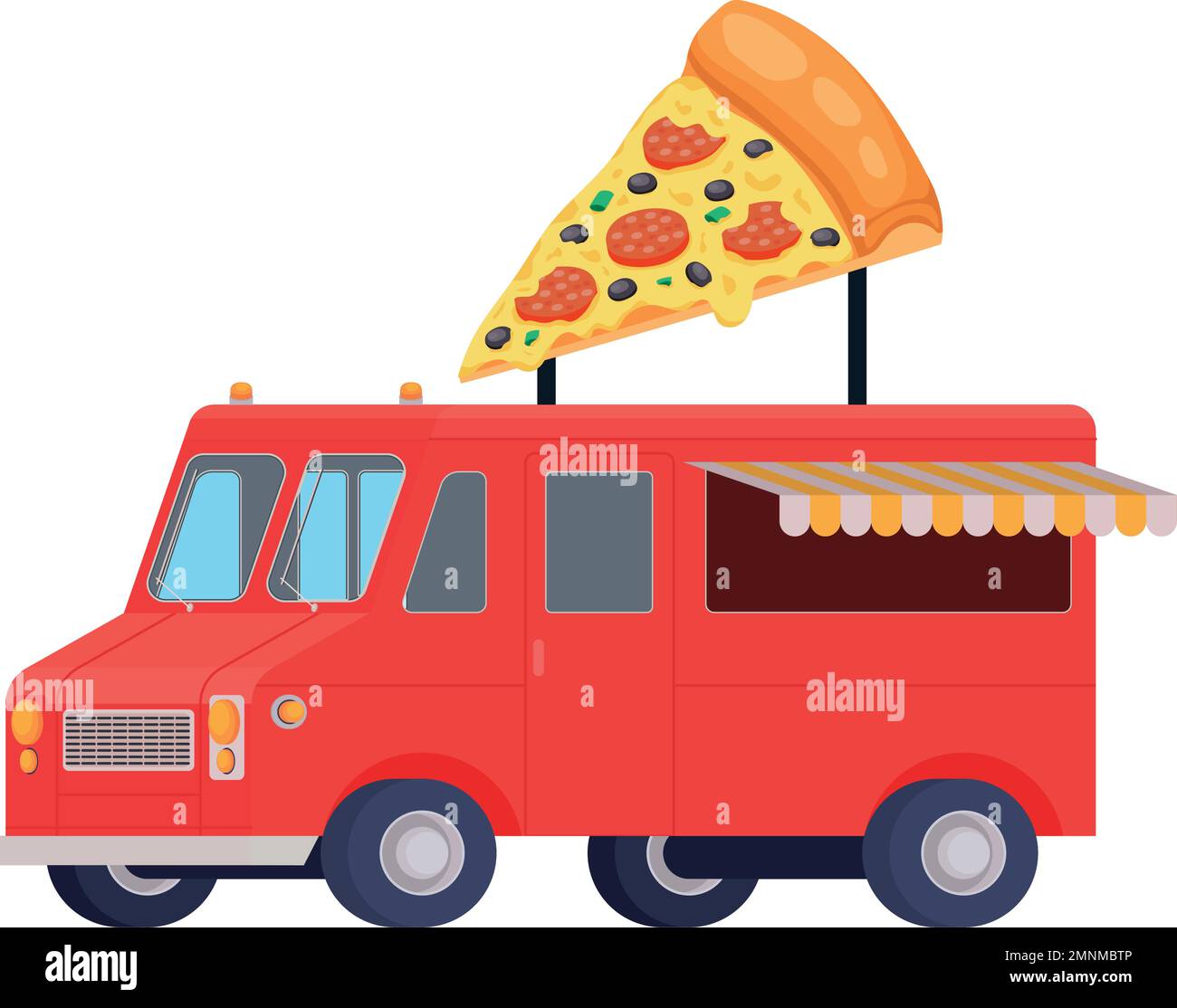 pizza truck design Stock Vector Image & Art - Alamy