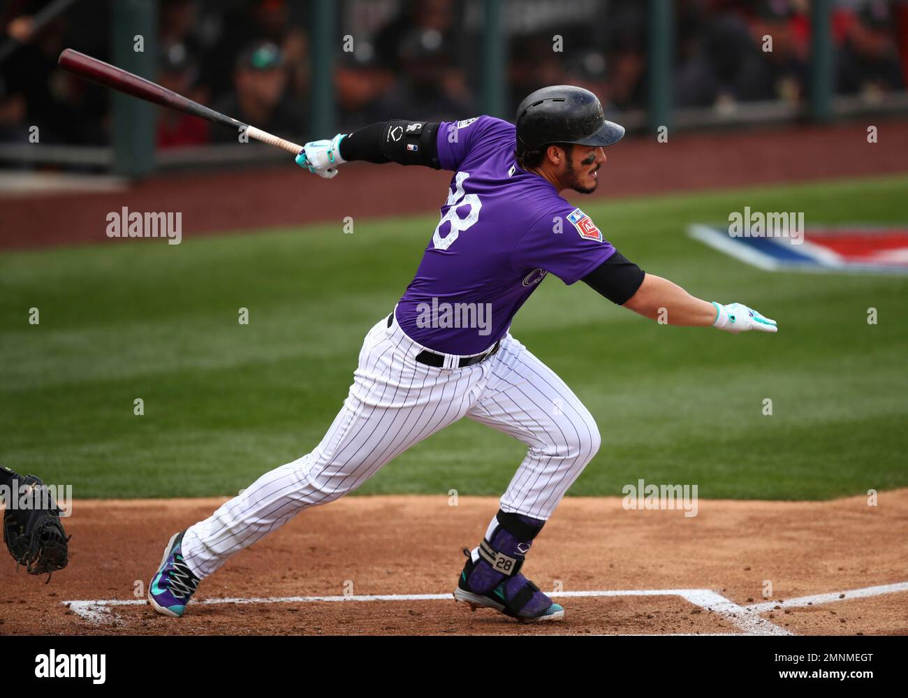 FILE - In this Feb. 23, 2018, file photo, Colorado Rockies' Nolan ...