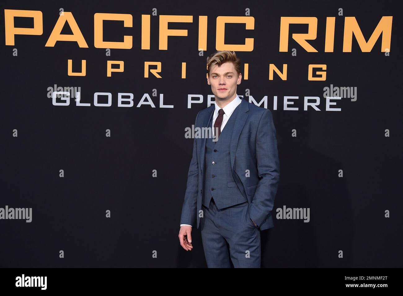 Levi Meaden arrives at the global premiere of "Pacific Rim Uprising" at ...