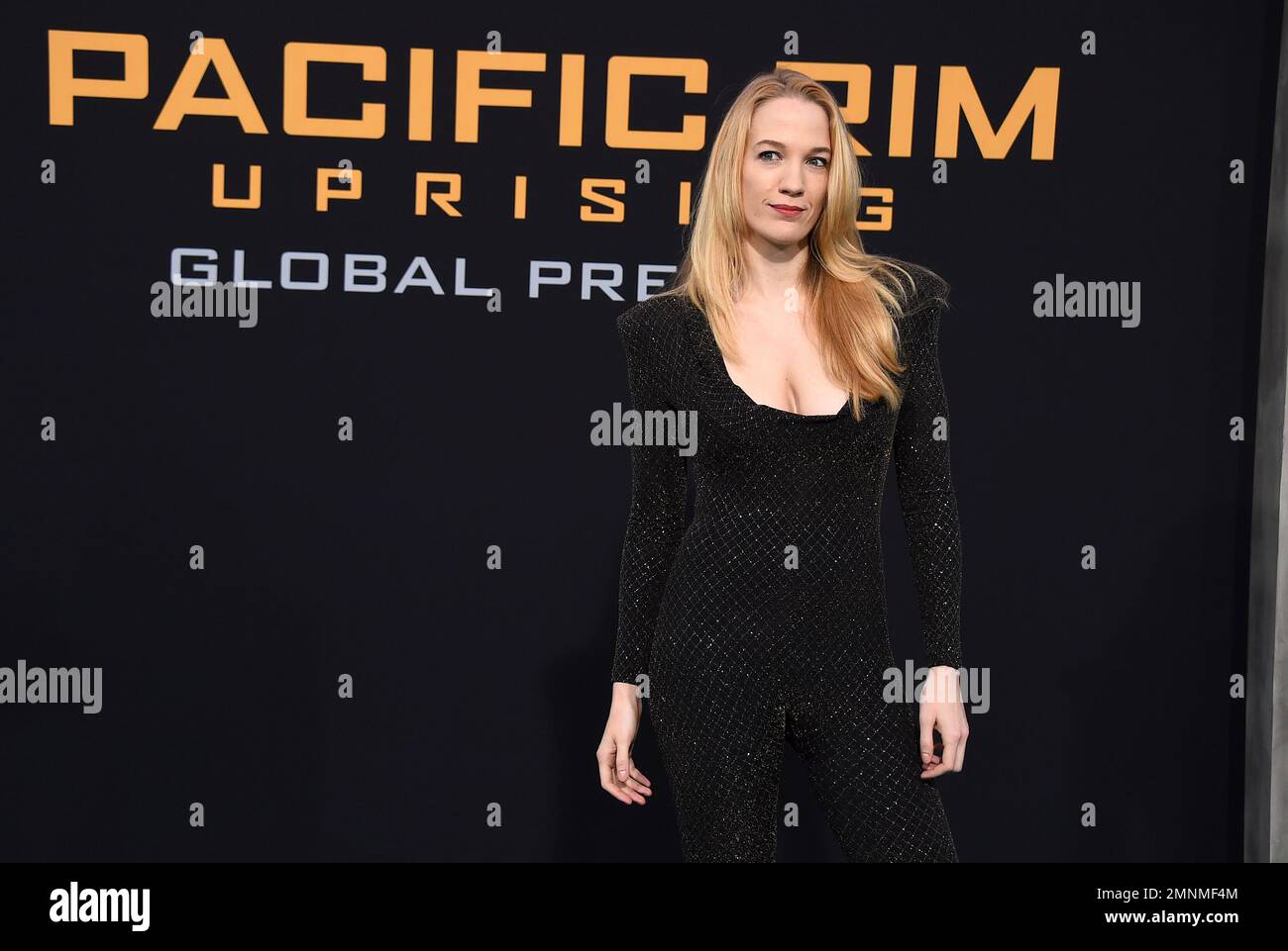 Writer Emily Carmichael arrives at the global premiere of "Pacific Rim ...