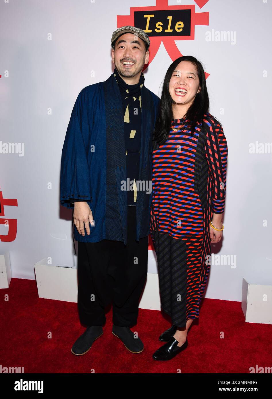Kaoru Watanabe, left, and guest attend a special screening of "Isle of ...