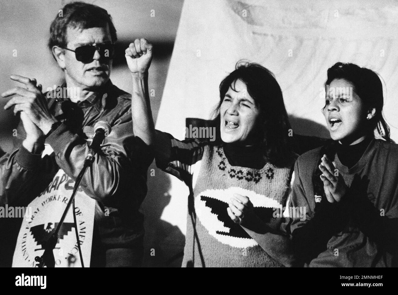 FILE - In this Nov. 19, 1988, file photo, United Farm Workers leader ...