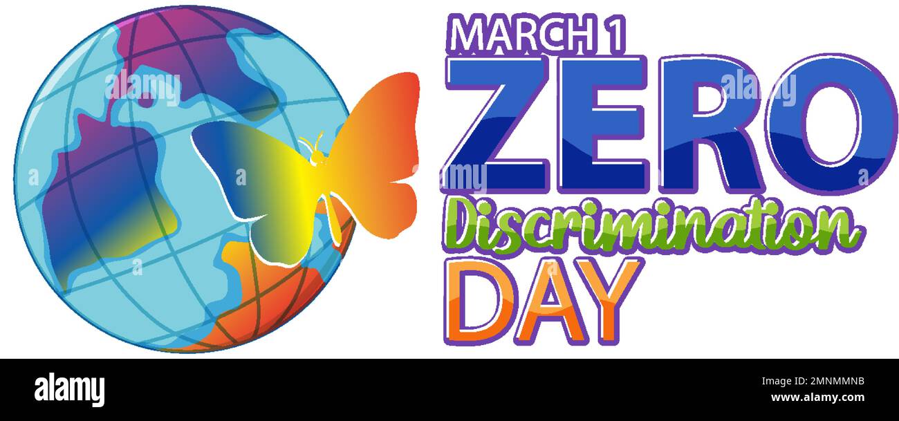 Zero discrimination day banner design illustration Stock Vector Image ...