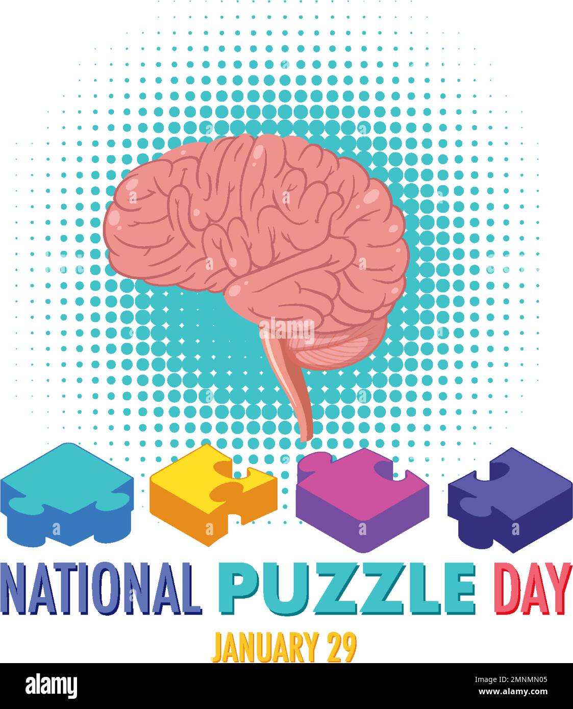 National Puzzle Day Banner Design illustration Stock Vector Image & Art ...