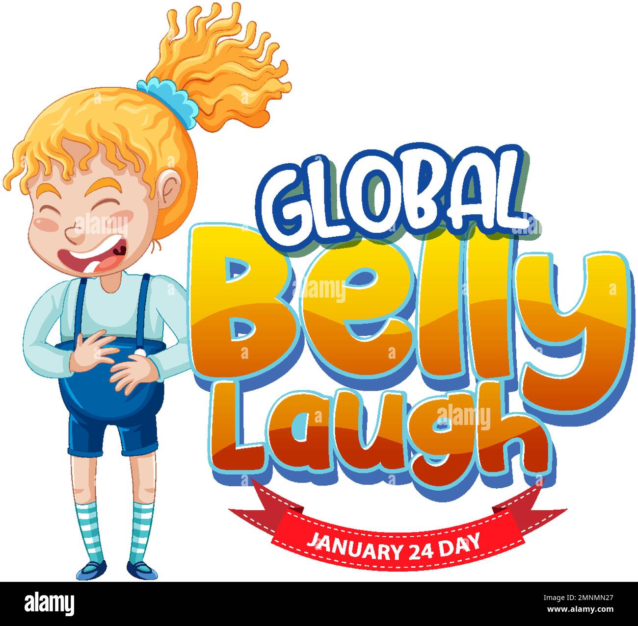 Global Belly Laugh Day Banner Design illustration Stock Vector Image ...