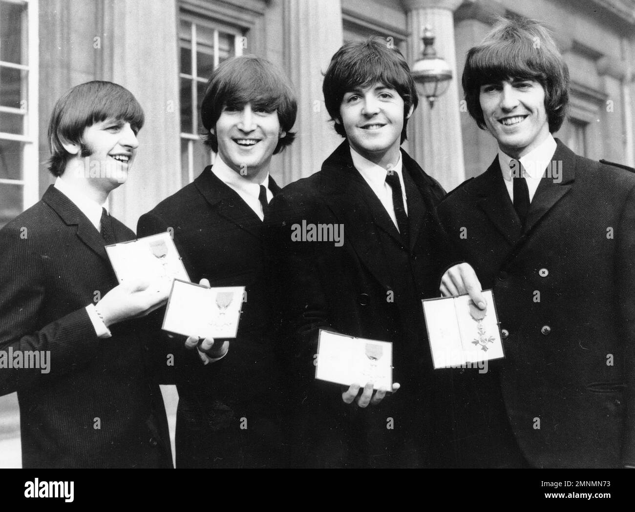 FILE - In this Oct. 26, 1965 file photo The Beatles, from left: Ringo ...