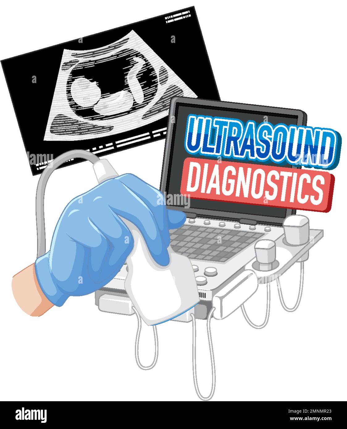 Abdominal ultrasound scan Cut Out Stock Images & Pictures - Alamy