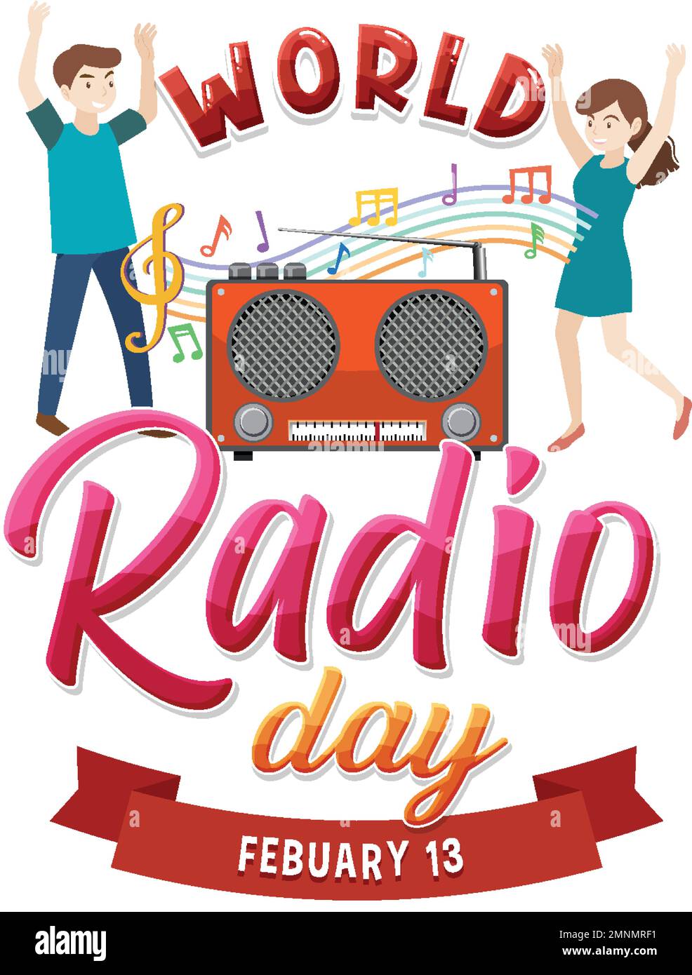 World Radio Day Banner illustration Stock Vector Image & Art - Alamy