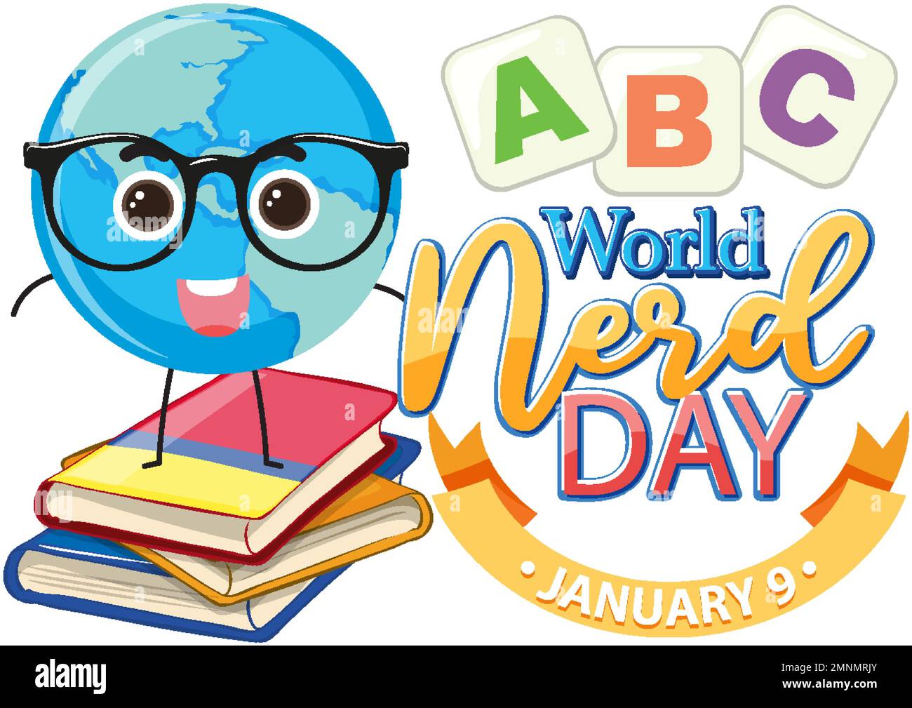 World Nerd Day Banner Design illustration Stock Vector Image & Art - Alamy