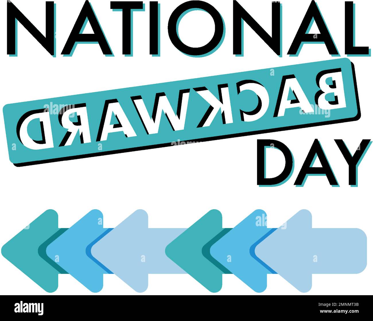 National backward day banner design illustration Stock Vector Image ...